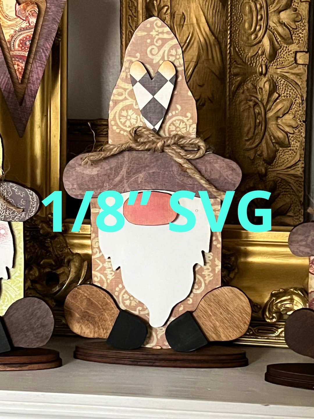 Gnome Set of 3 SVG Digital Download for Glowforge or Laser Not a ...