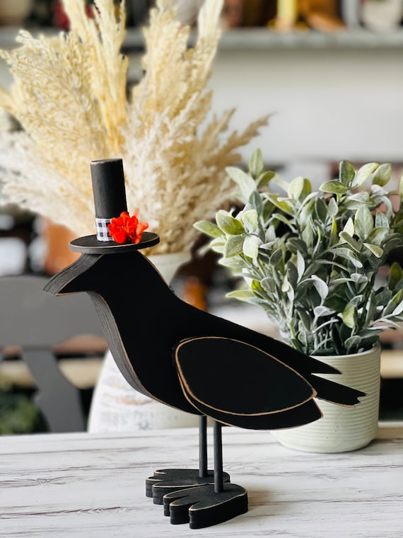 Crow/raven With Top Hat SVG Digital Download for Glowforge or - Etsy
