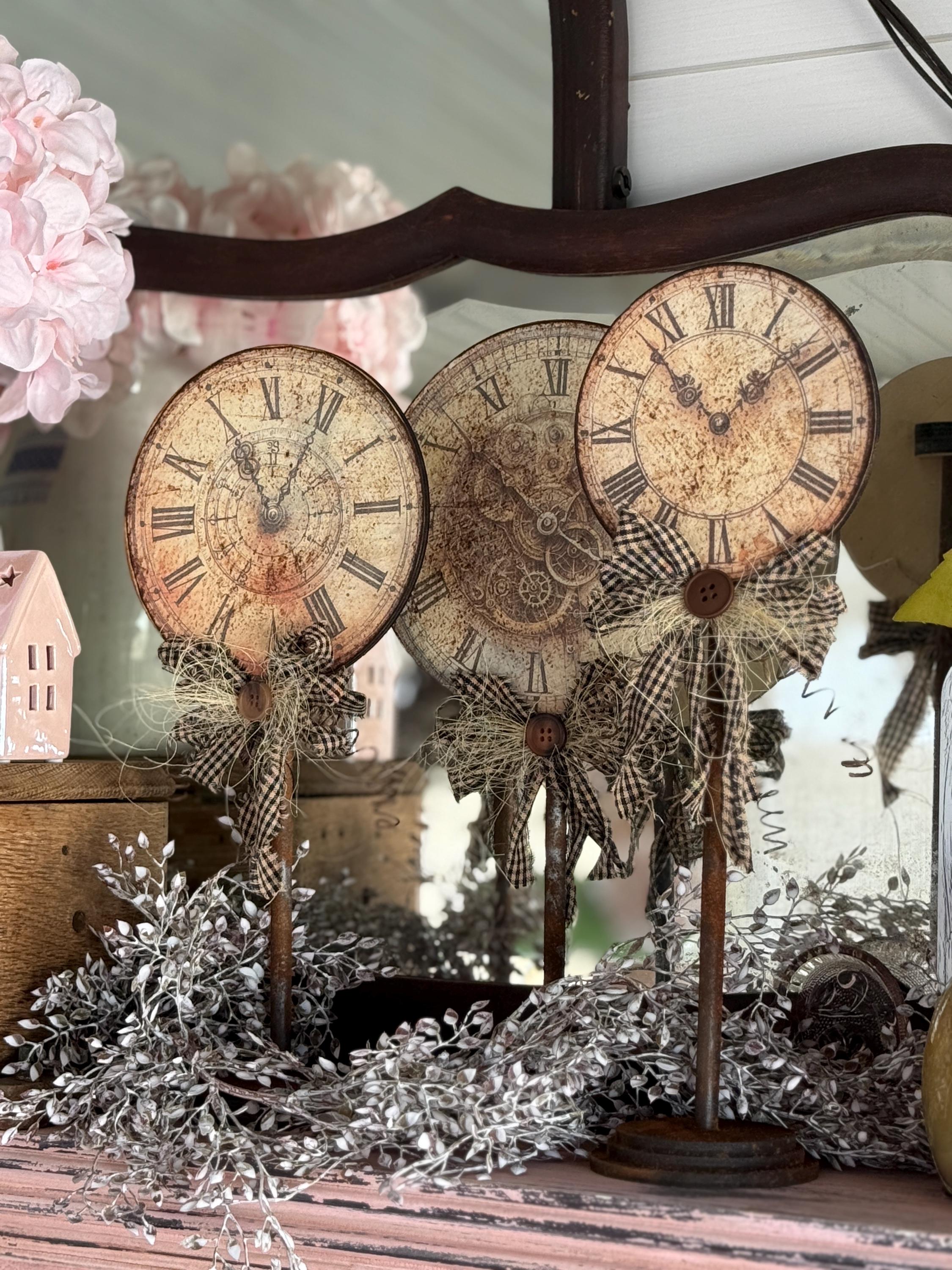 Farmhouse Clock Face & Stands SVG: Glowforge Laser Cut File (digital ...