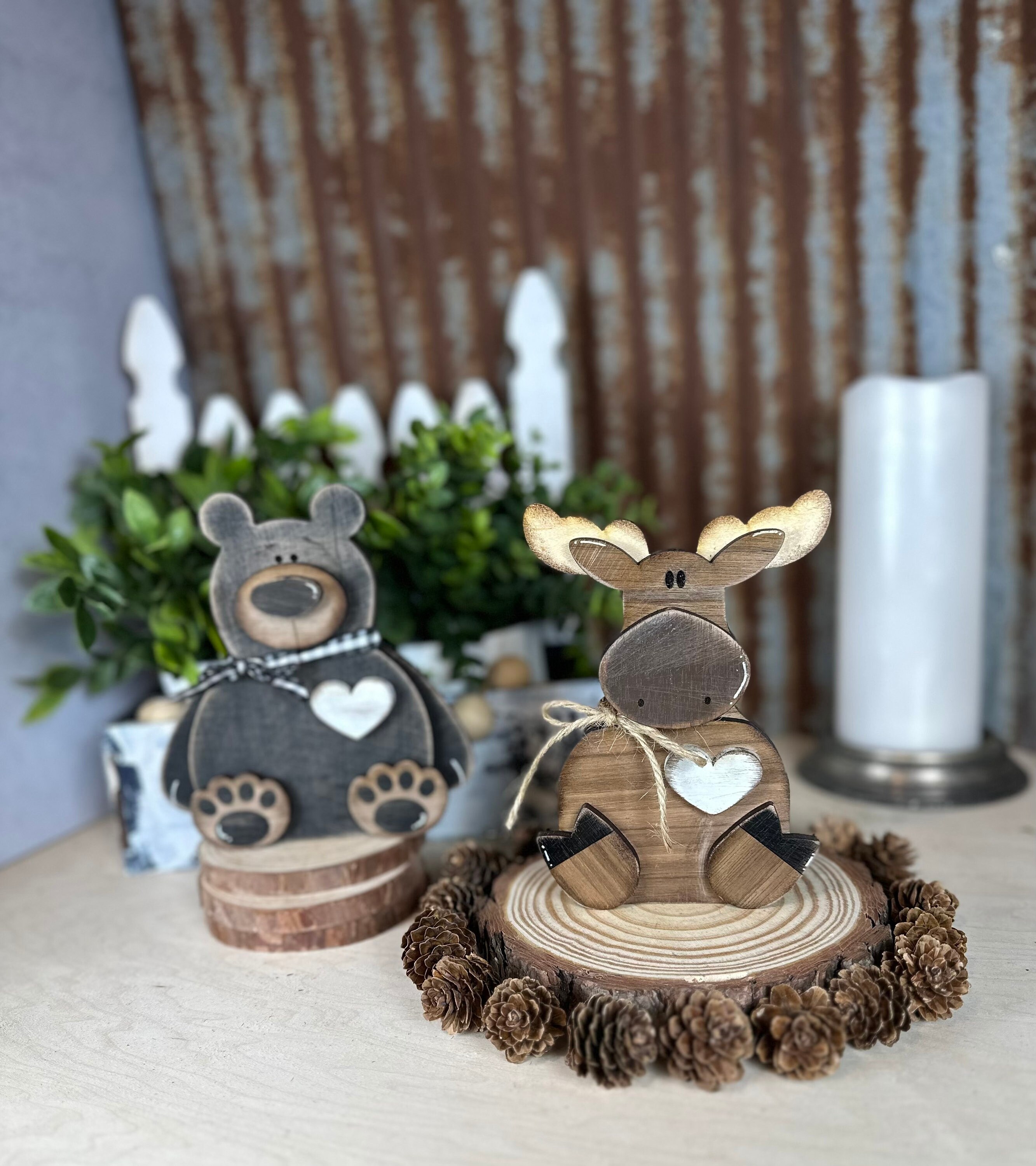 Bear Shelf Sitters Woodland Animal SVG Digital Download for - Etsy Canada