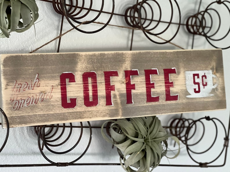 Fresh Coffee 5 Cents Sign Farmhouse SVG Digital Download for - Etsy