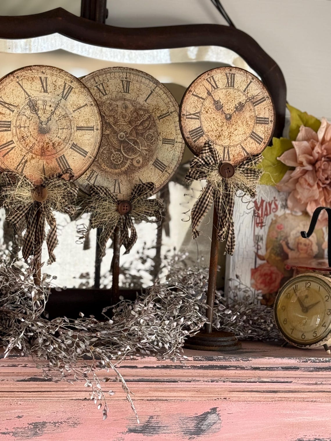 Farmhouse Clock Face & Stands SVG: Glowforge Laser Cut File (digital ...