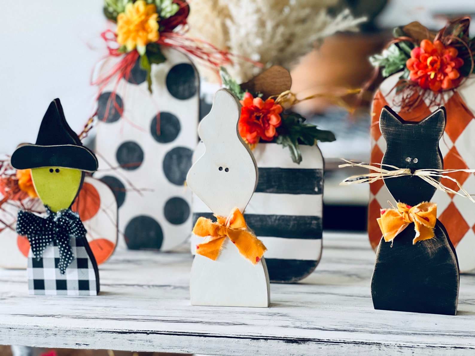 Halloween Trio Set of 3 Shelf Sitters Farmhouse SVG Digital - Etsy