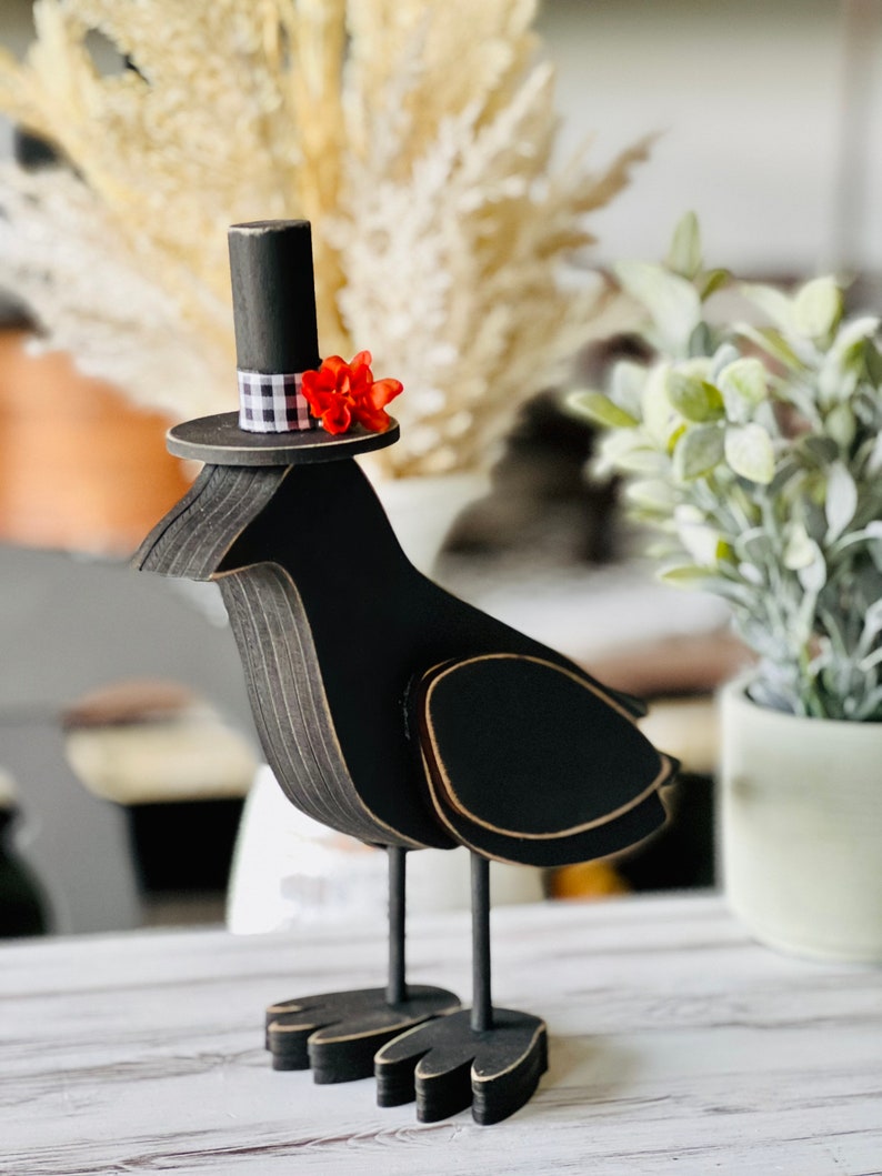 Crow/raven With Top Hat SVG Digital Download for Glowforge or Laser Not ...