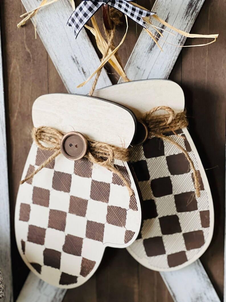 Farmhouse Mitten SVG: Laser Cut File, Primitive Decor (digital Download ...