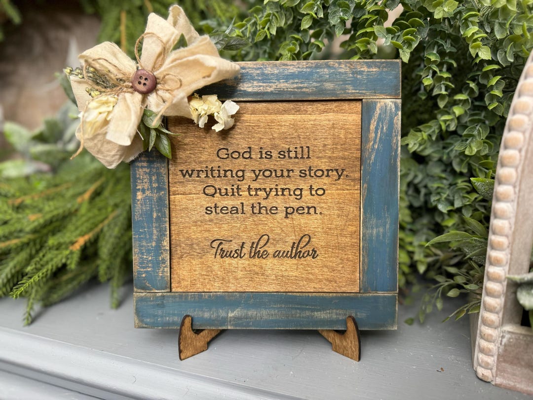 Trust the Author Frame With Stand, Digital Download for Glowforge or ...