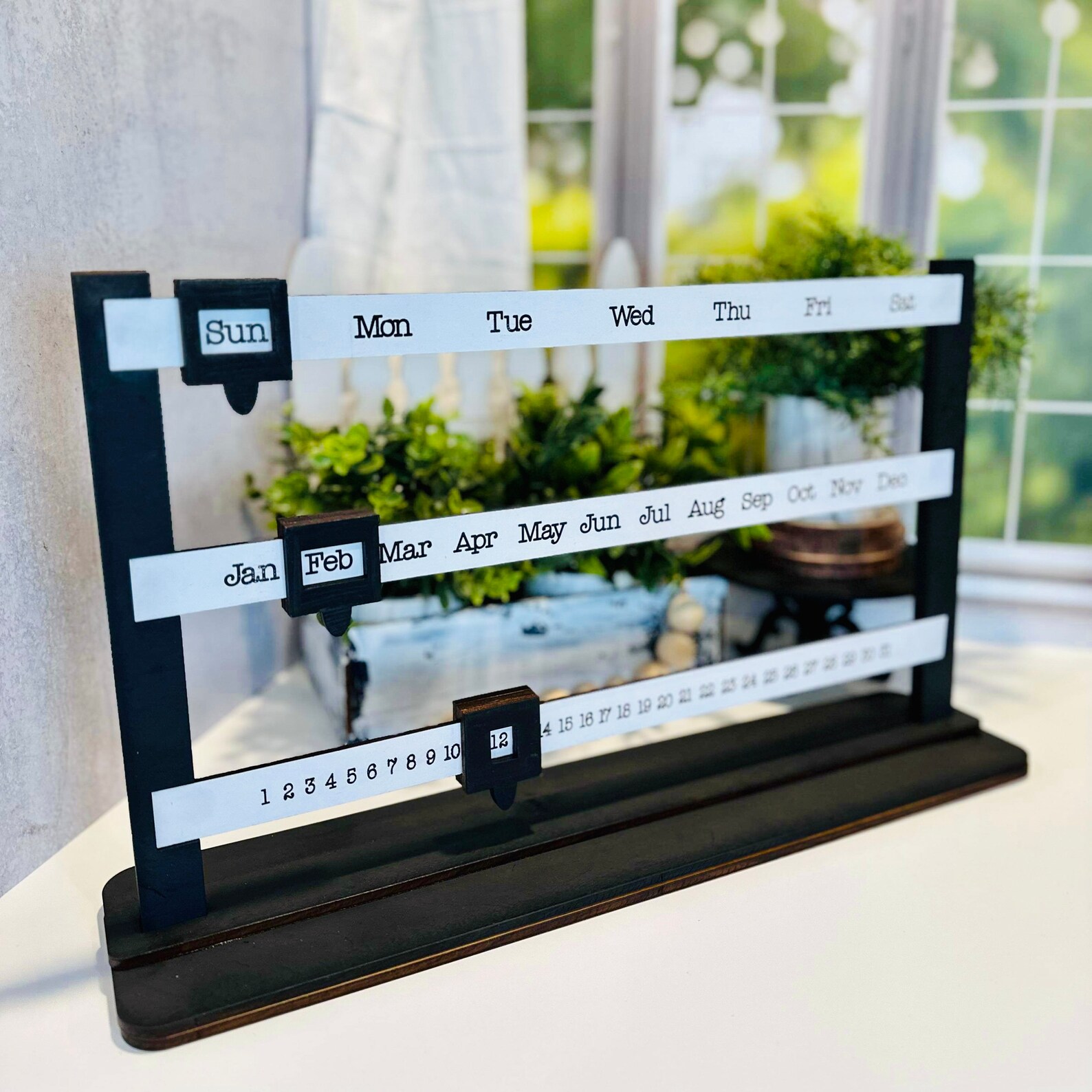 Farmhouse Slider Calendar SVG Digital Download for Glowforge or Laser ...