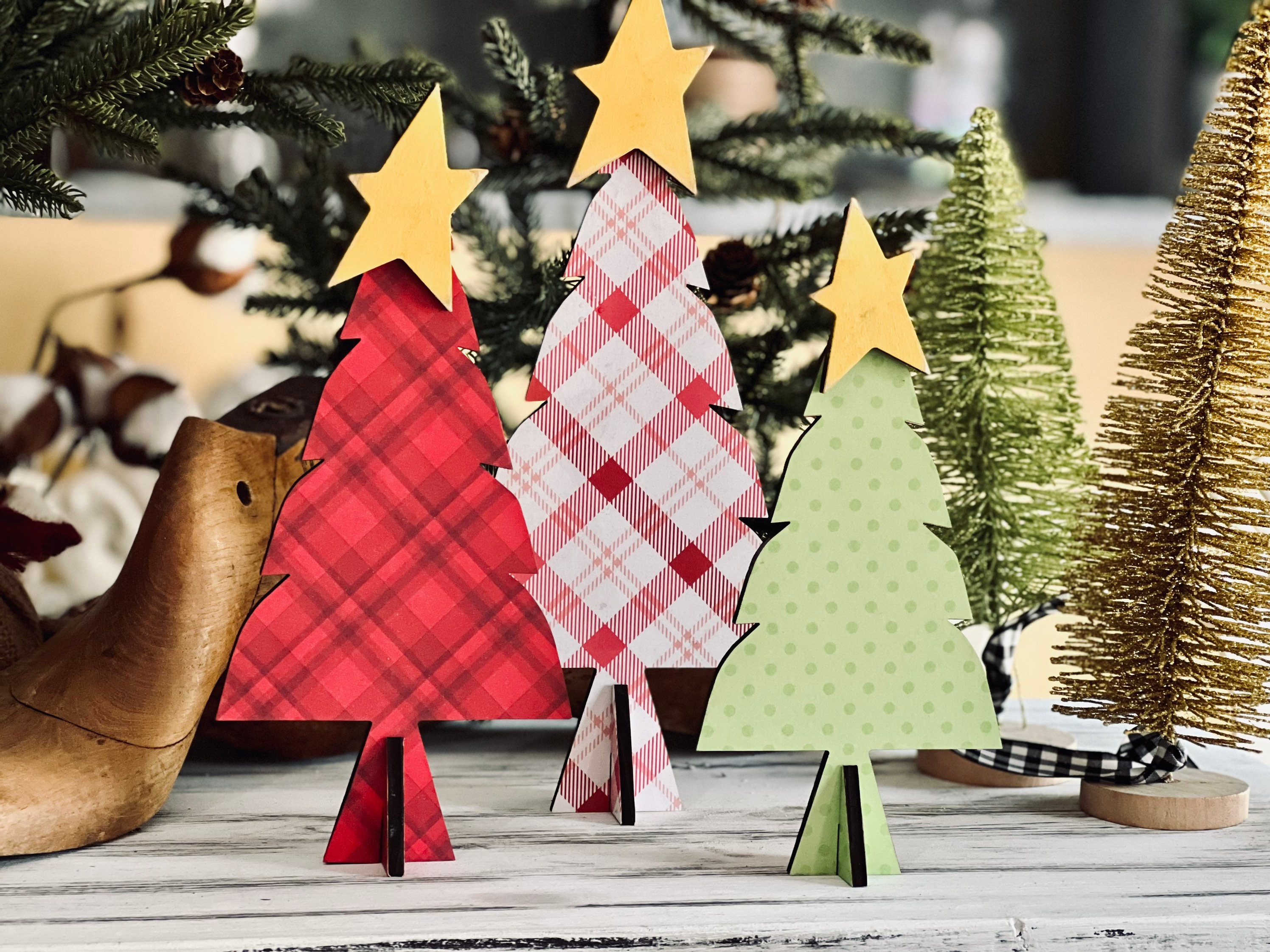 1/4 Standing Pine Trees Set of 3 SVG Digital Download - Etsy