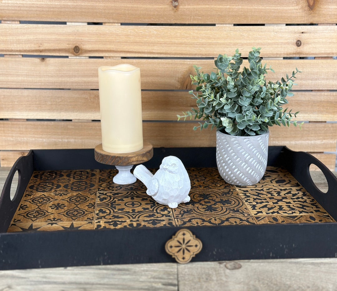 VERY LARGE Ornate, Farmhouse Tray SVG Digital Download for Glowforge or ...