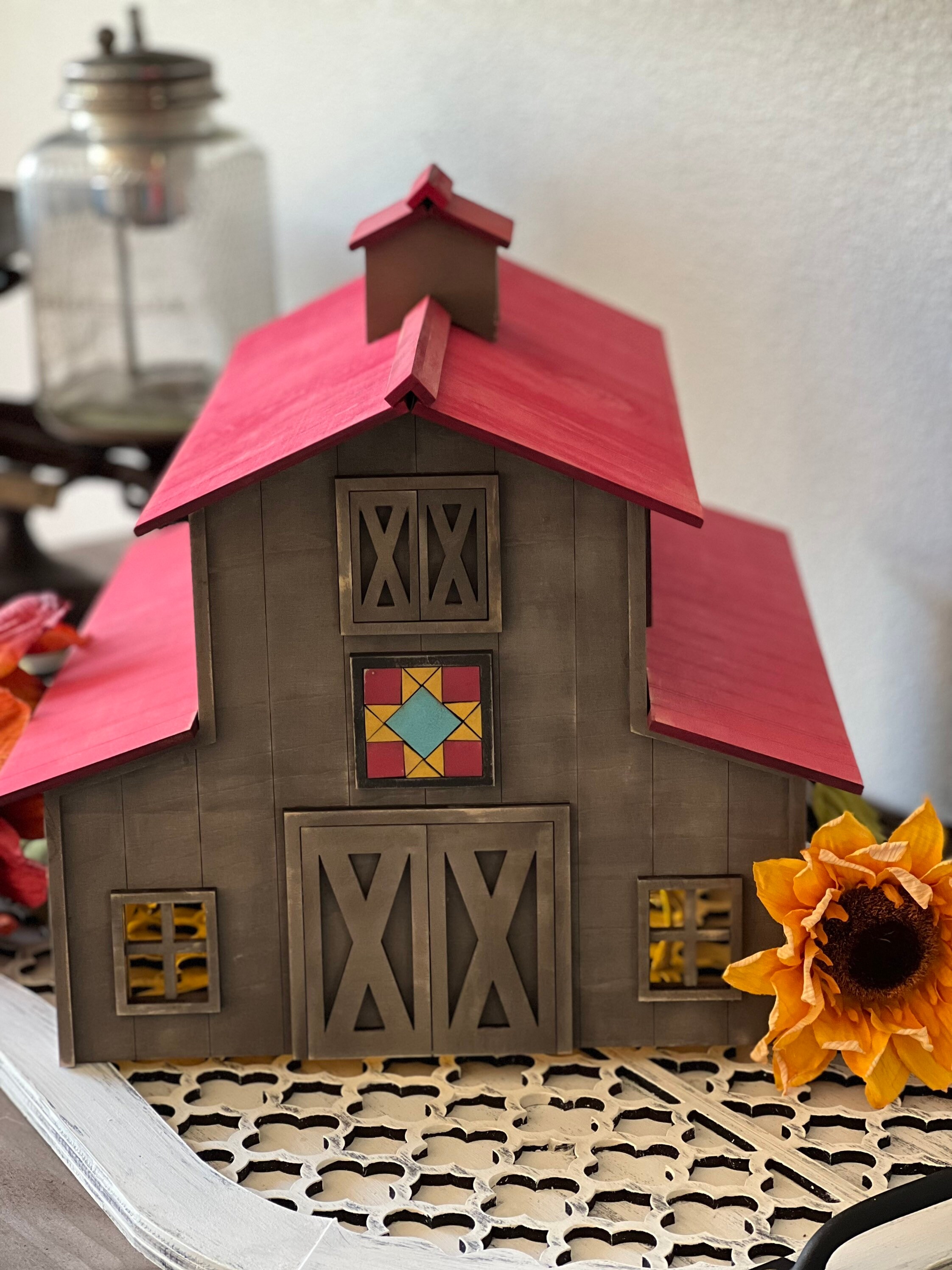 Primitive Barn SVG Digital Download for Glowforge or Laser Not a ...