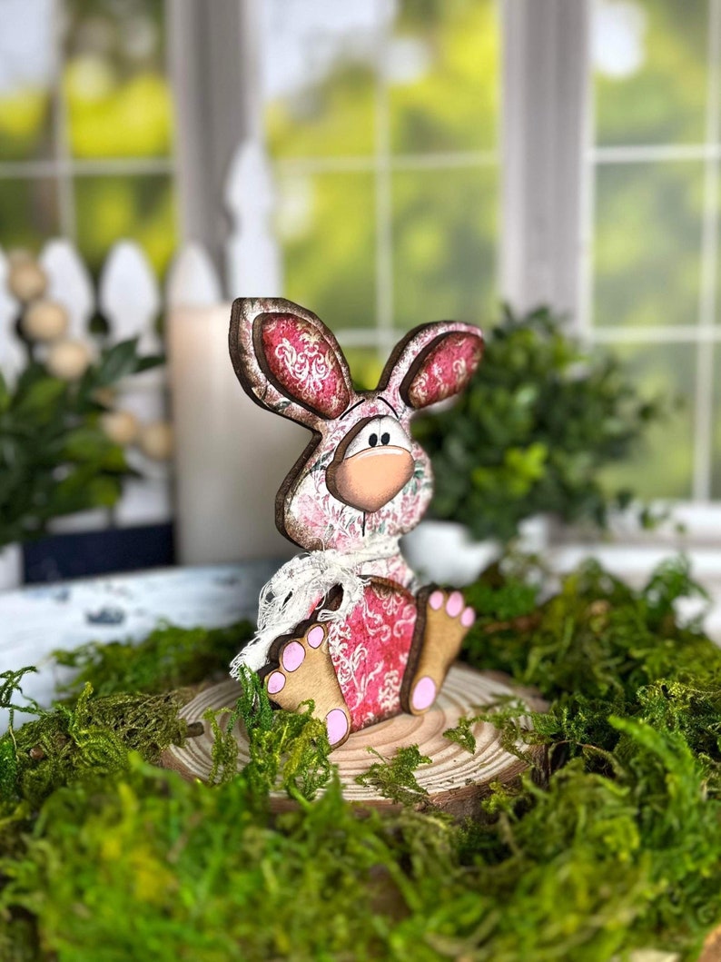 STAND ALONE Sitting Bunnies SVG Digital Download for Glowforge - Etsy