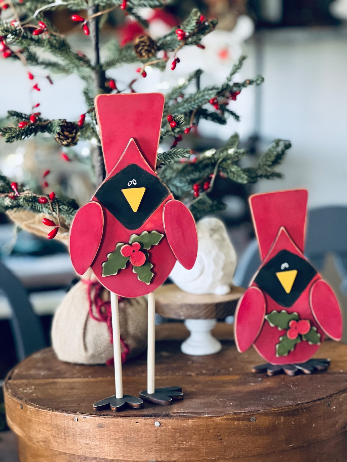 Whimsical Cardinal Shelf Sitter, SVG Digital Download for Glowforge or ...