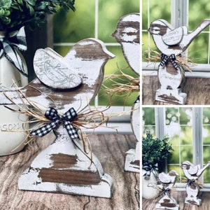 Sparrows Statues, 2 Styles, Farmhouse, Shelf Sitter SVG Digital ...