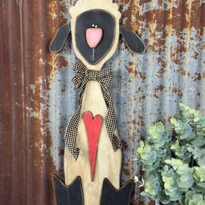 Primitive Sheep Tall, Skinny SVG Digital Download for Glowforge or ...