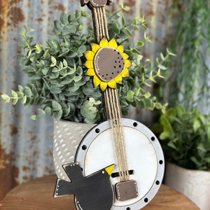 Banjo, Sunflowers & Birds SVG Digital Download for Glowforge or Laser ...
