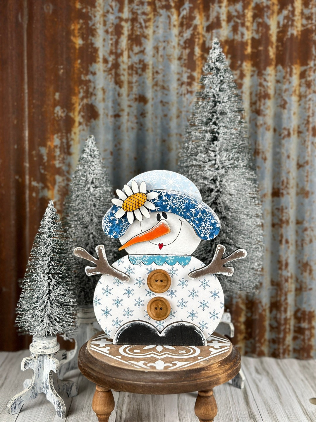 Whimsical Sitting Snow Woman SVG Digital Download for Glowforge or ...