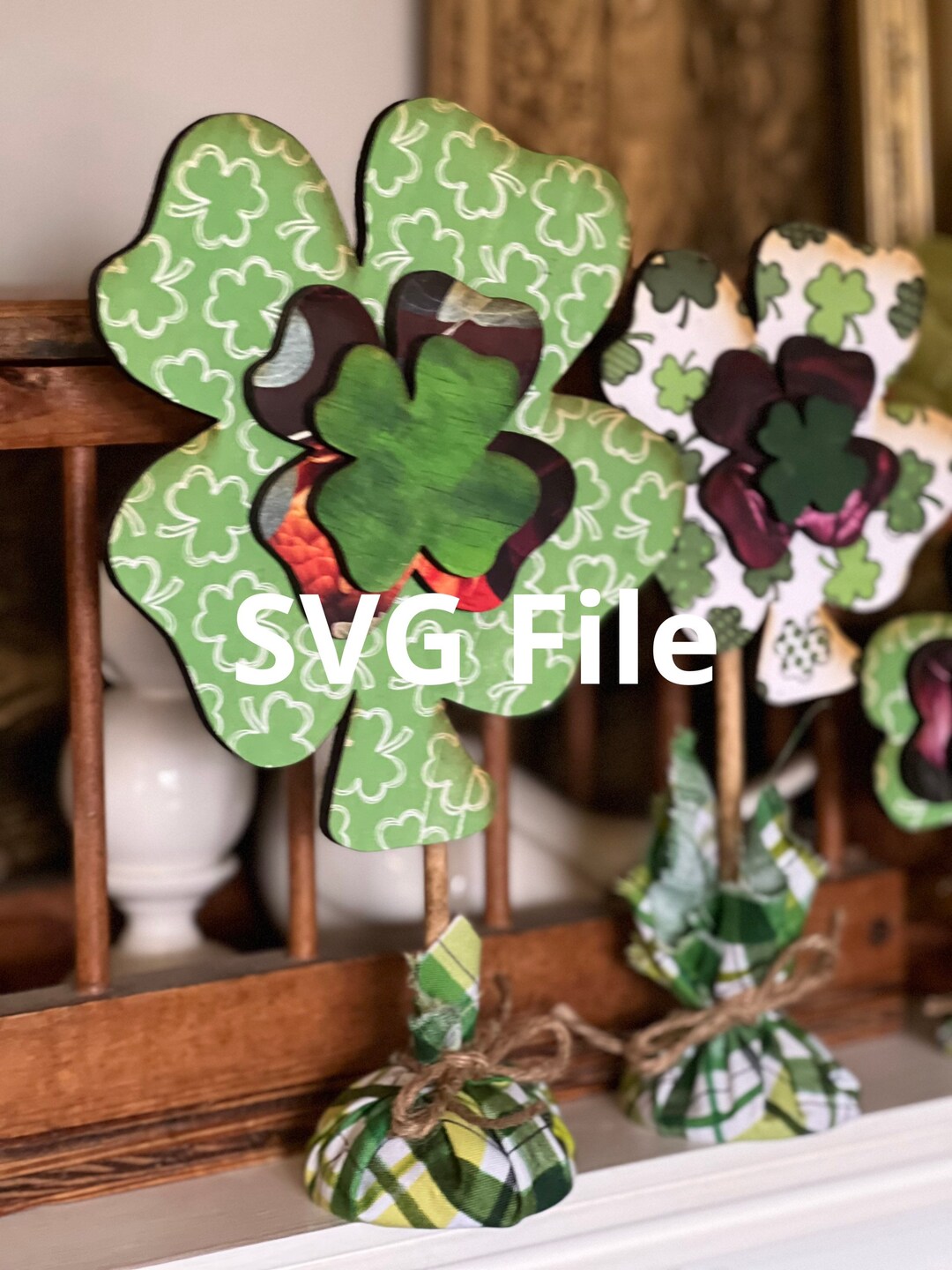 Shamrock SVG: St. Patrick's Day Laser Cut Files (digital Download) - Etsy