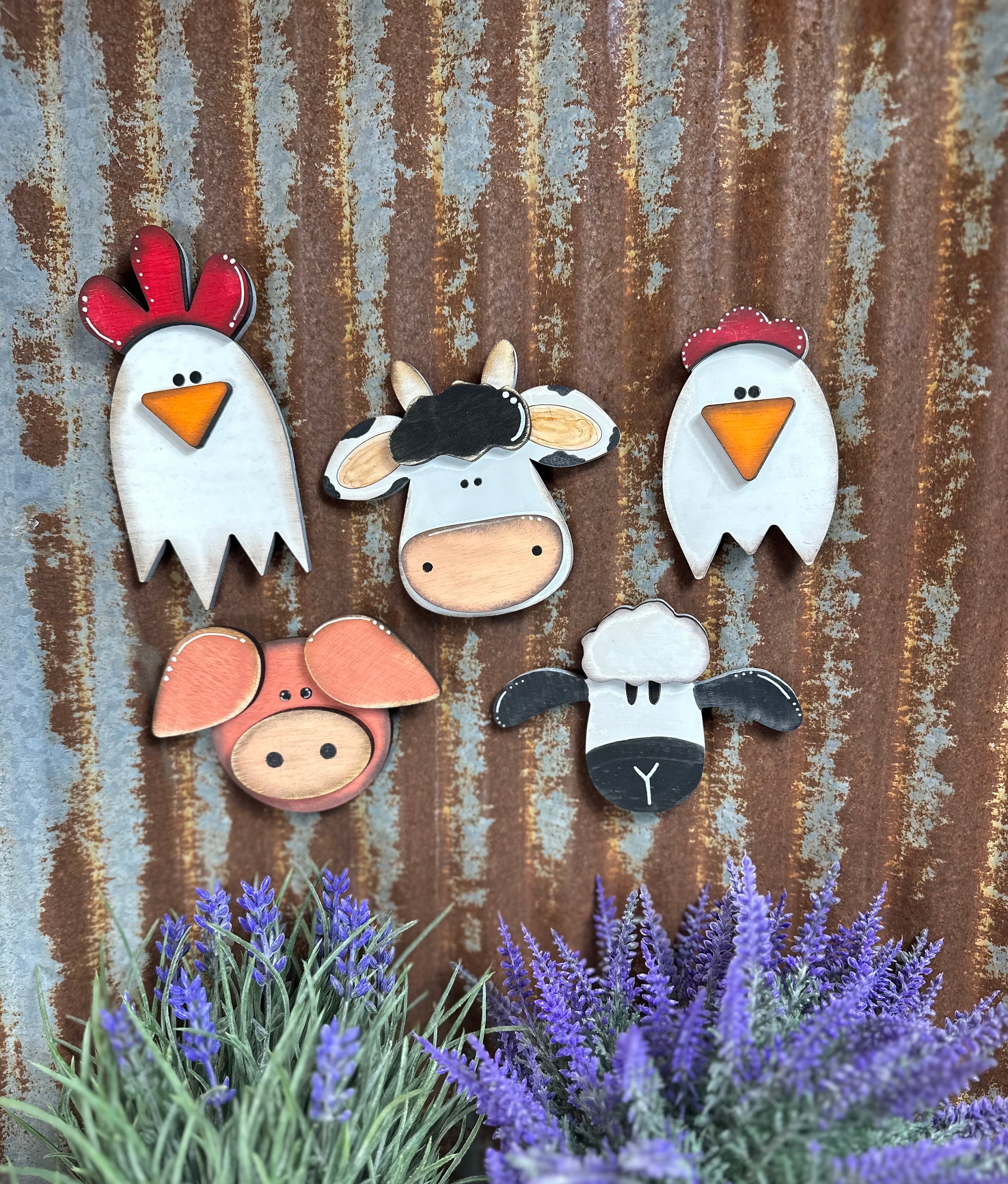 Farm Animals Magnet Bundle SVG Digital Download for Glowforge or Laser ...