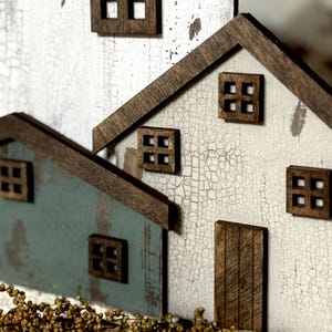 Little Primitive Houses, Farmhouse SVG Digital Download for Glowforge ...