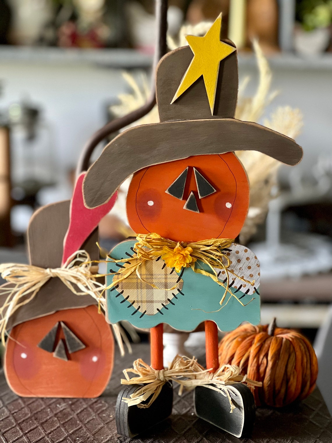 Farmhouse Pumpkin Man Shelf Sitter SVG: Laser Cut File (digital ...
