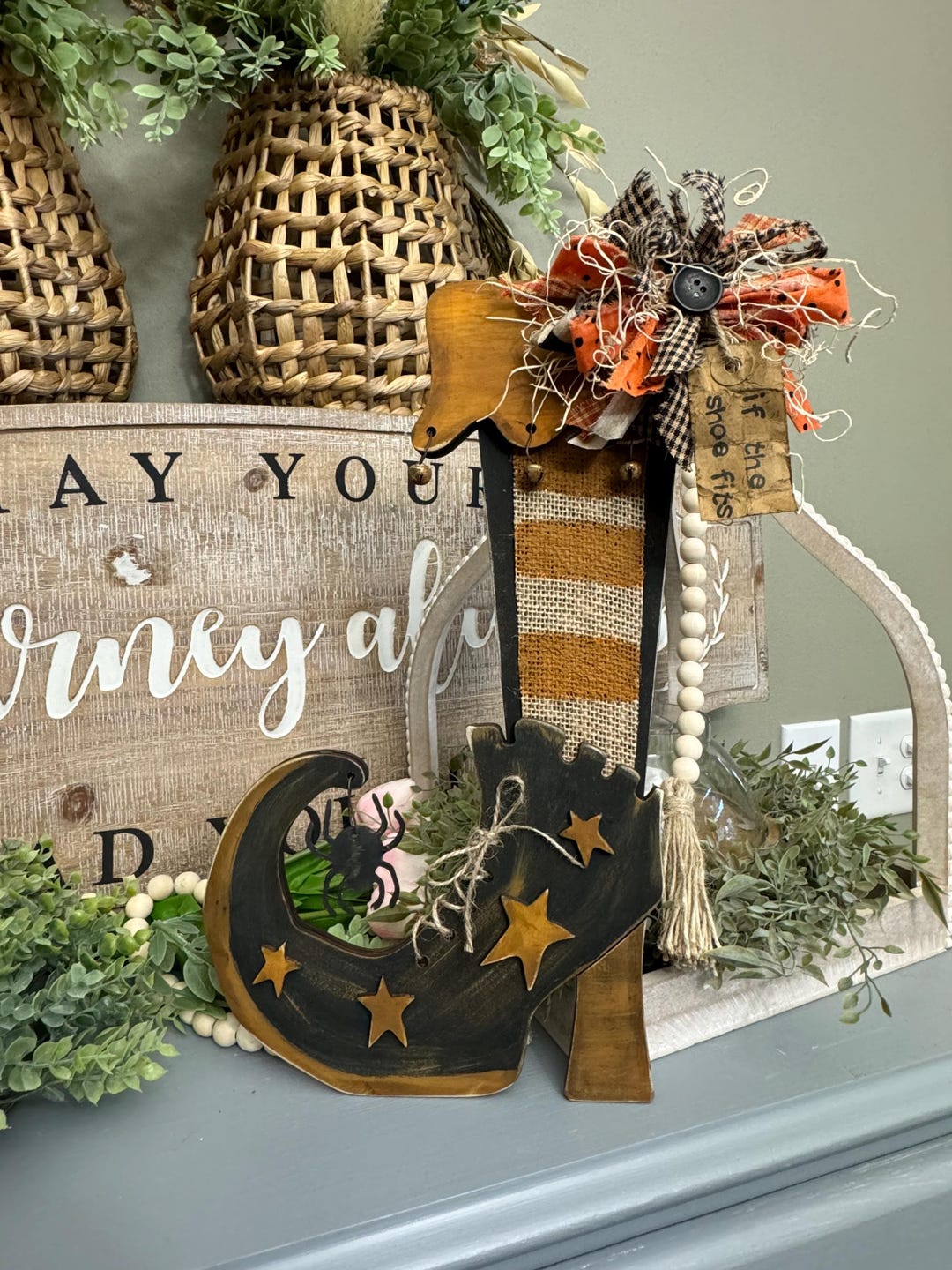 Witch Boot/shoe, Halloween/ Farmhouse/primitive SVG Digital Download ...