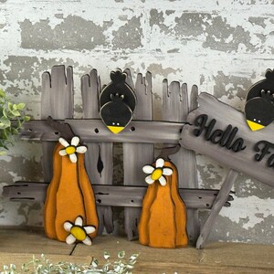 Rustic Fence, Pumpkins, Crows Farmhouse SVG Digital Download for ...