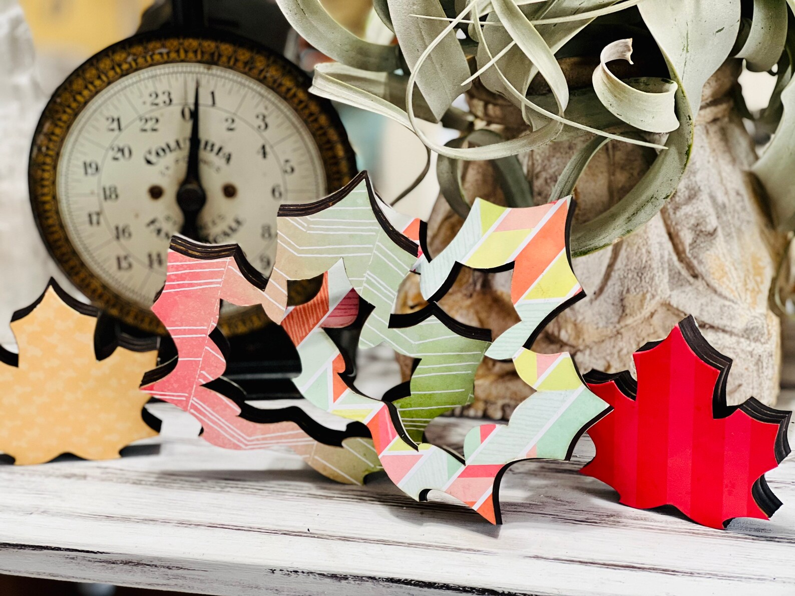 Linked Farmhouse Maple Leaf SVG Digital Download for Glowforge - Etsy