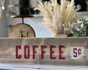 Coffee 5 Cents Sign - Etsy
