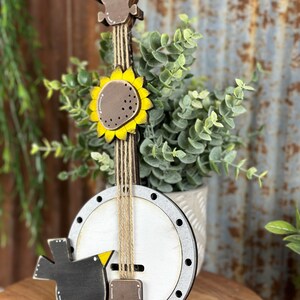 Banjo, Sunflowers & Birds SVG Digital Download for Glowforge or Laser ...