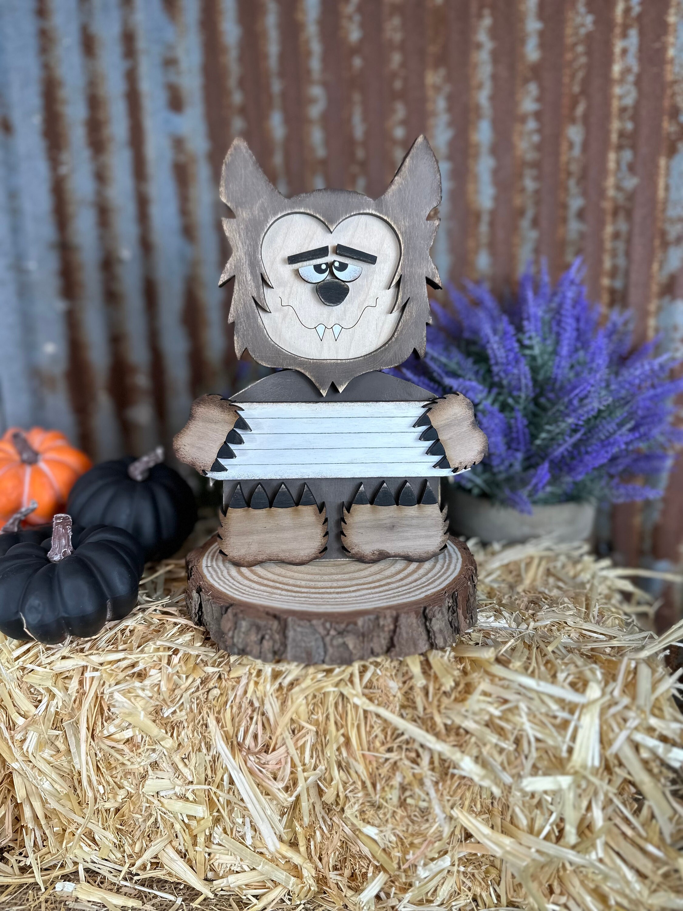 Werewolf Shelf Sitters, Woodland Animal SVG Digital Download for ...