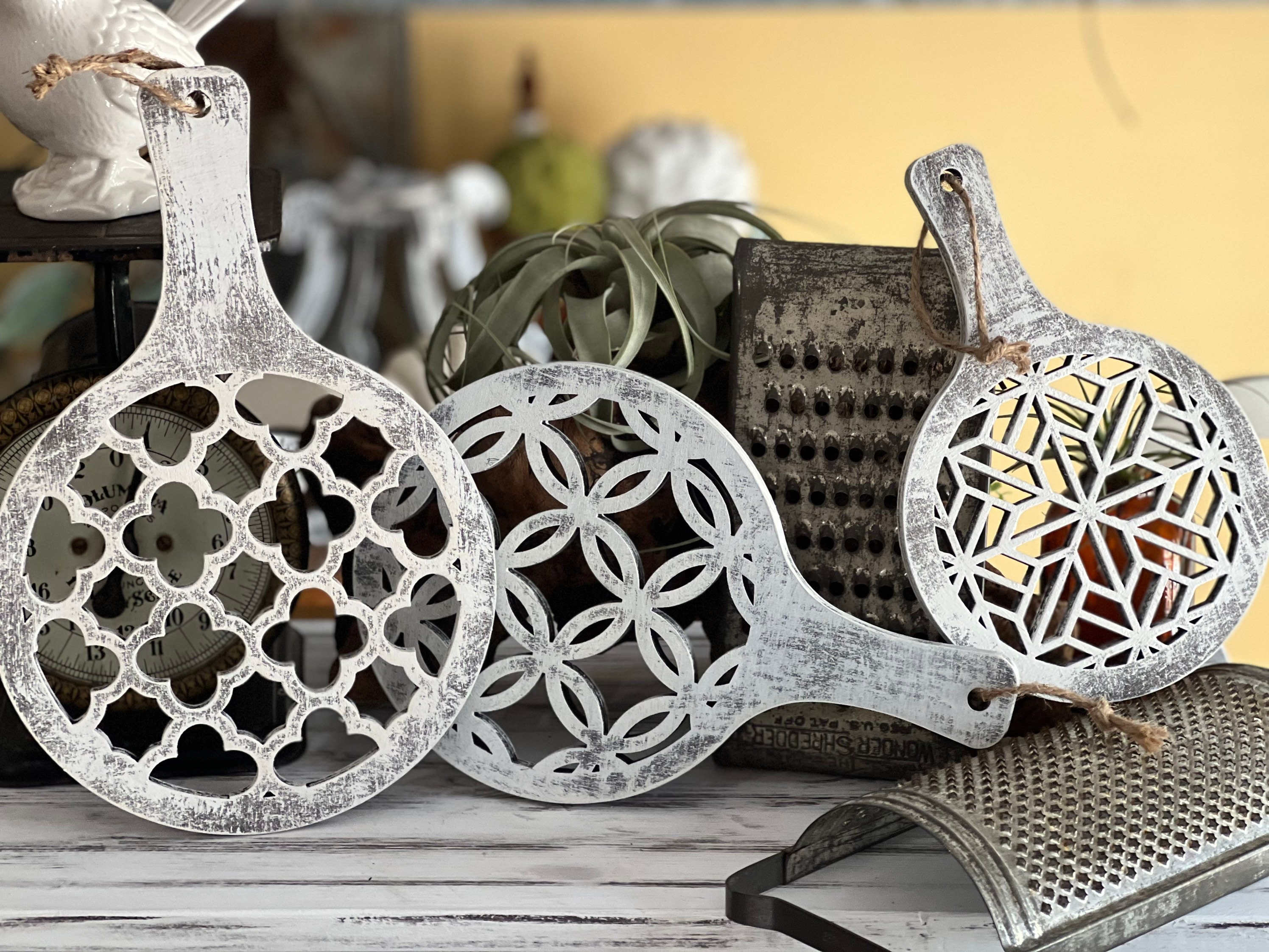 Decorative Cutting Board/trivet 3 Different Sizes 3 Different - Etsy