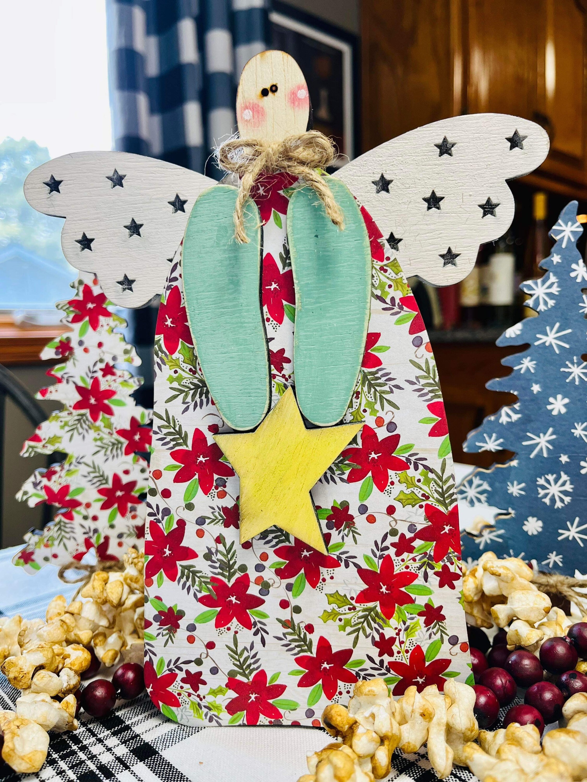 Primitive Angel Shelf Sitter Farmhouse SVG Digital Download - Etsy