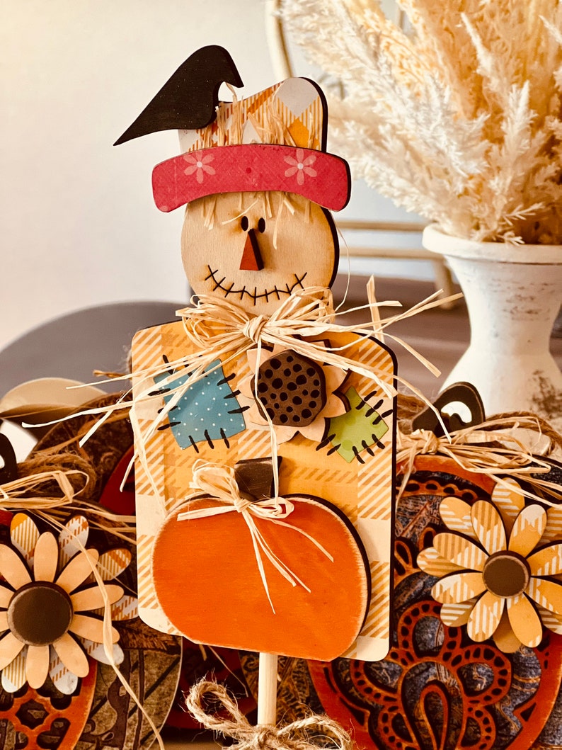 Standing Scarecrow Set of 3 SVG Digital Download for Glowforge - Etsy