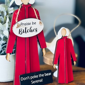 Handmaid Ornament SVG: the Handmaid's Tale Shelf Sitter (digital ...