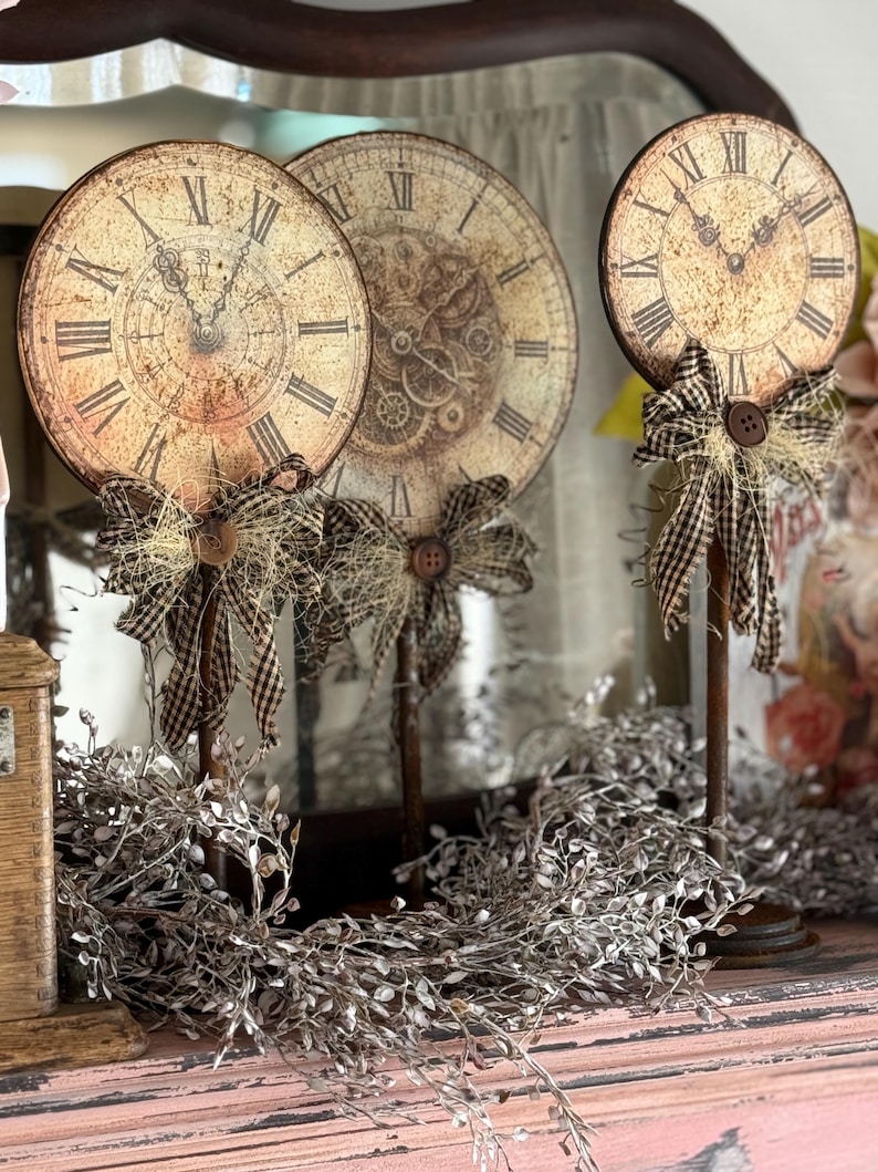 Farmhouse Clock Face & Stands SVG: Glowforge Laser Cut File (digital ...