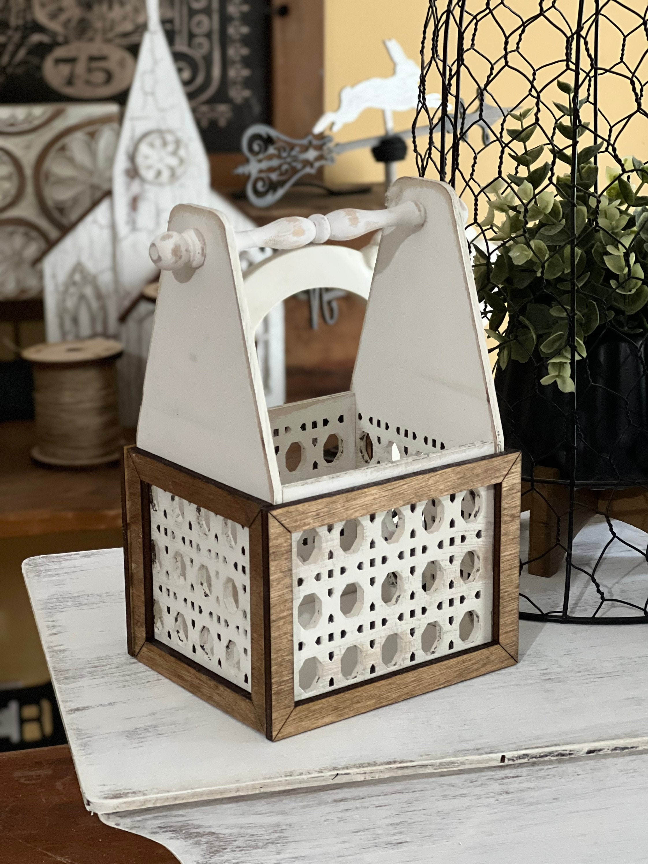 Rattan Caddy SVG Digital Download for Glowforge or Laser Not a - Etsy