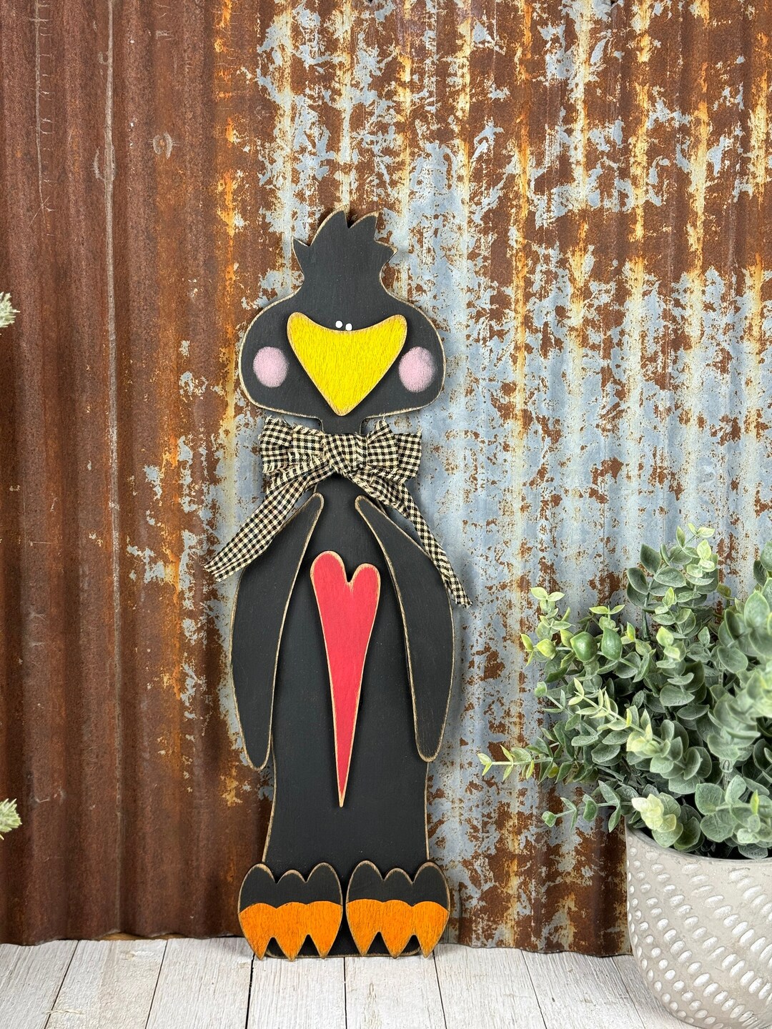 Standing Prim Crow Shelf Leaner SVG: Laser Cut File (digital Download ...
