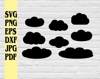 Cloud Eps Cloud Pdf Cloud Clipart Cloud #3 Svg Cloud Files For Cricut ...