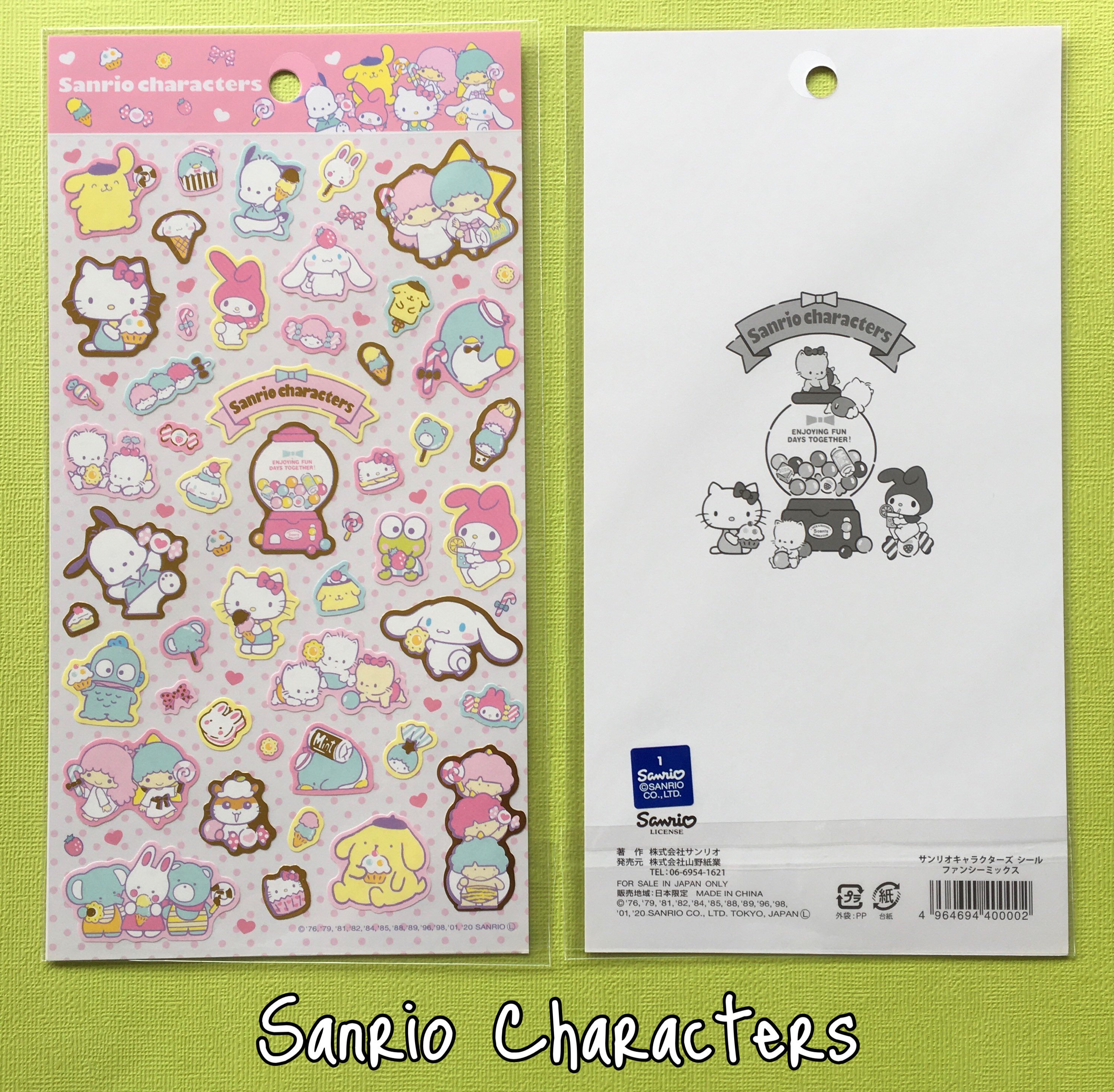 Sanrio Character Sticker Sheet Kawaii Snail Mail Pen - Etsy Australia