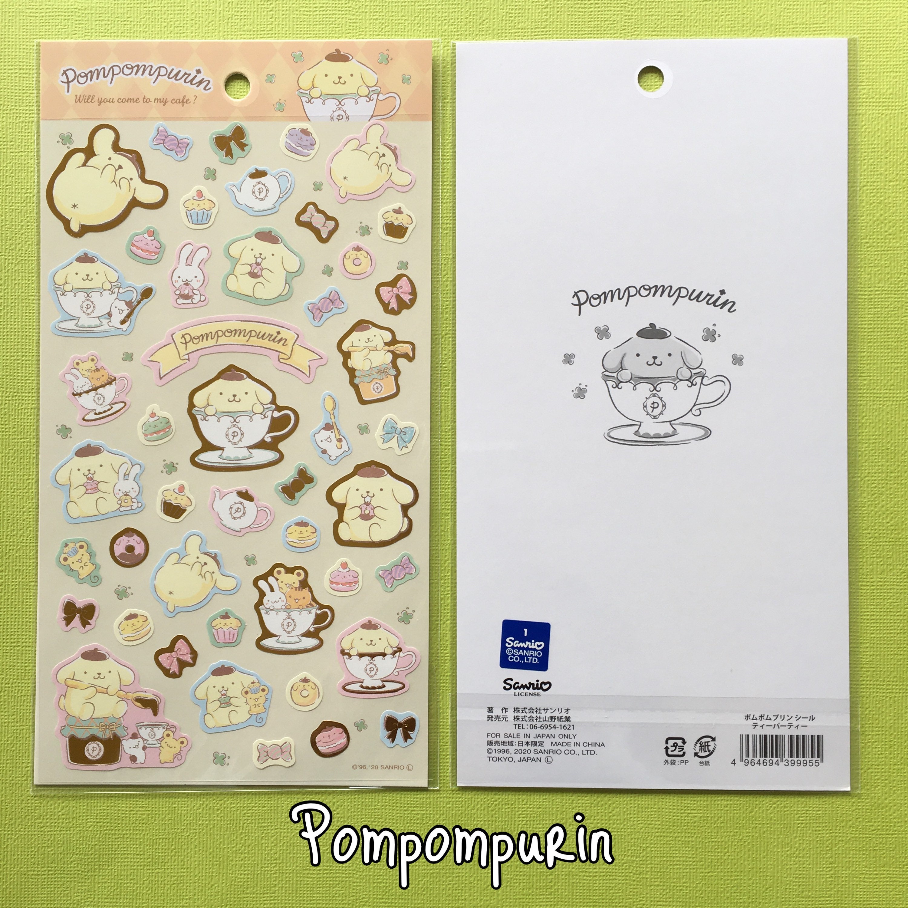 Sanrio Character Sticker Sheet Kawaii Snail Mail Pen - Etsy Australia