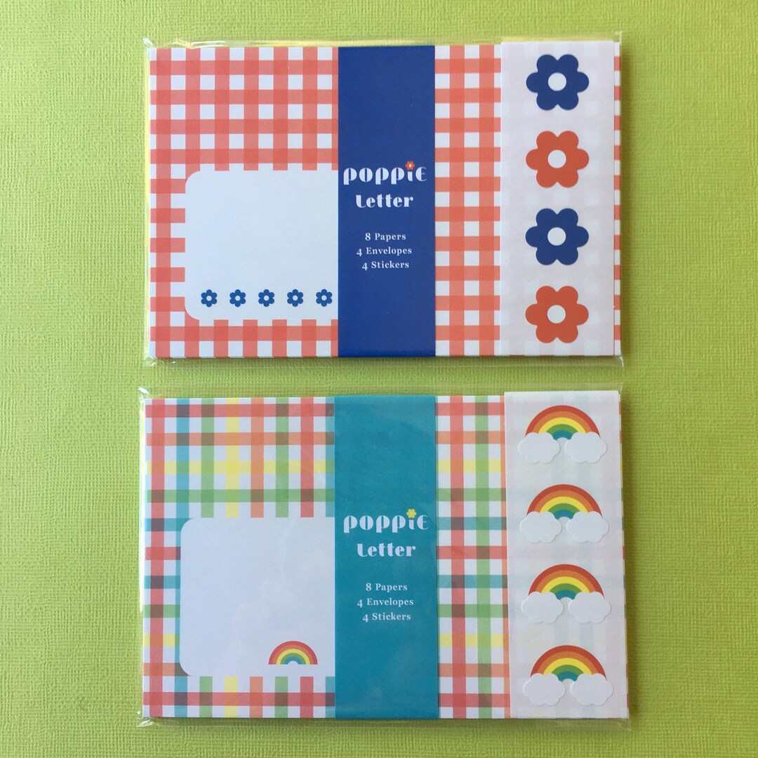Poppie Letter Sets Kawaii Snail Mail Pen Palling Japan - Etsy