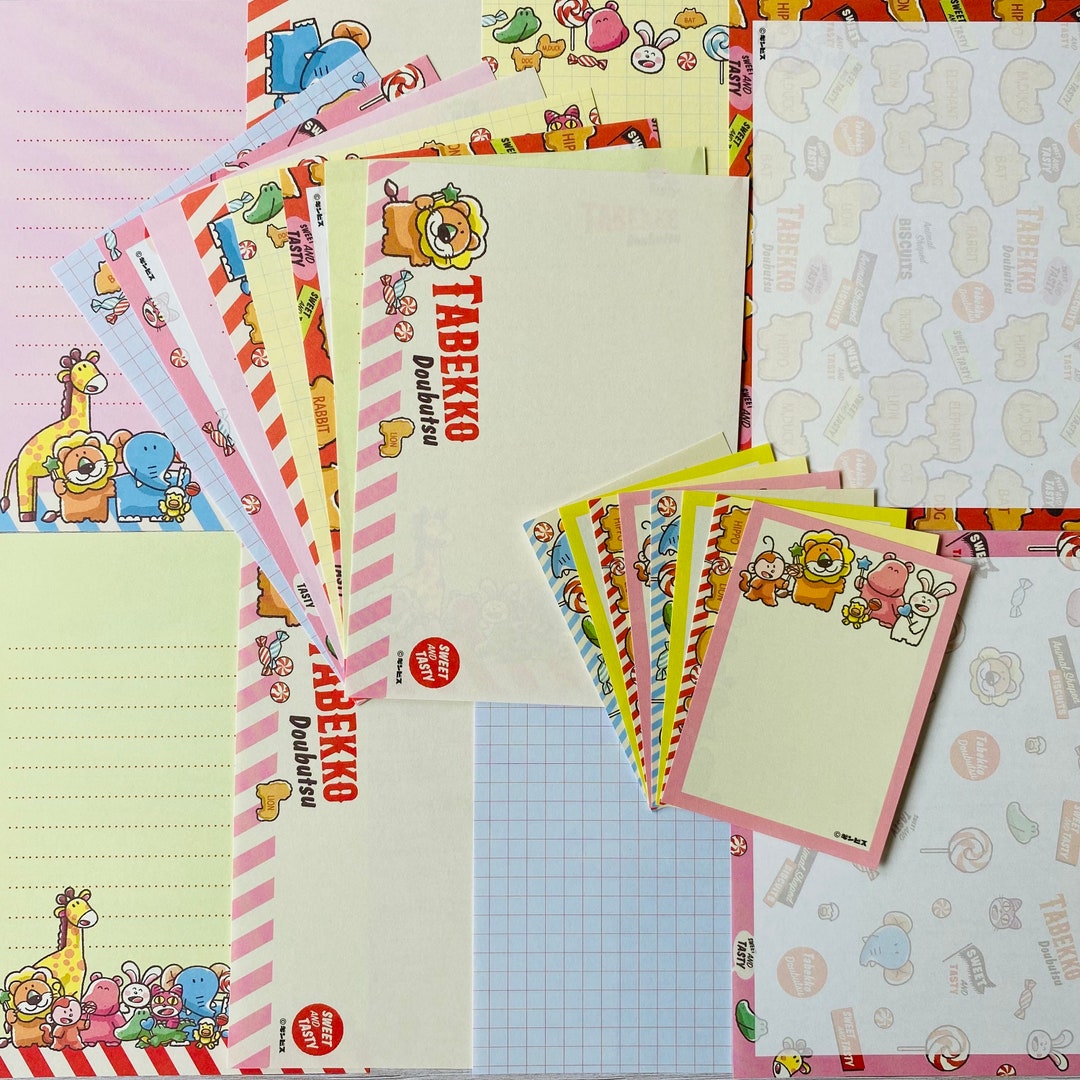 Tabekko Memo Sheet Sampler Pack, 24 Memo Sheets, Kawaii, Japan - Etsy