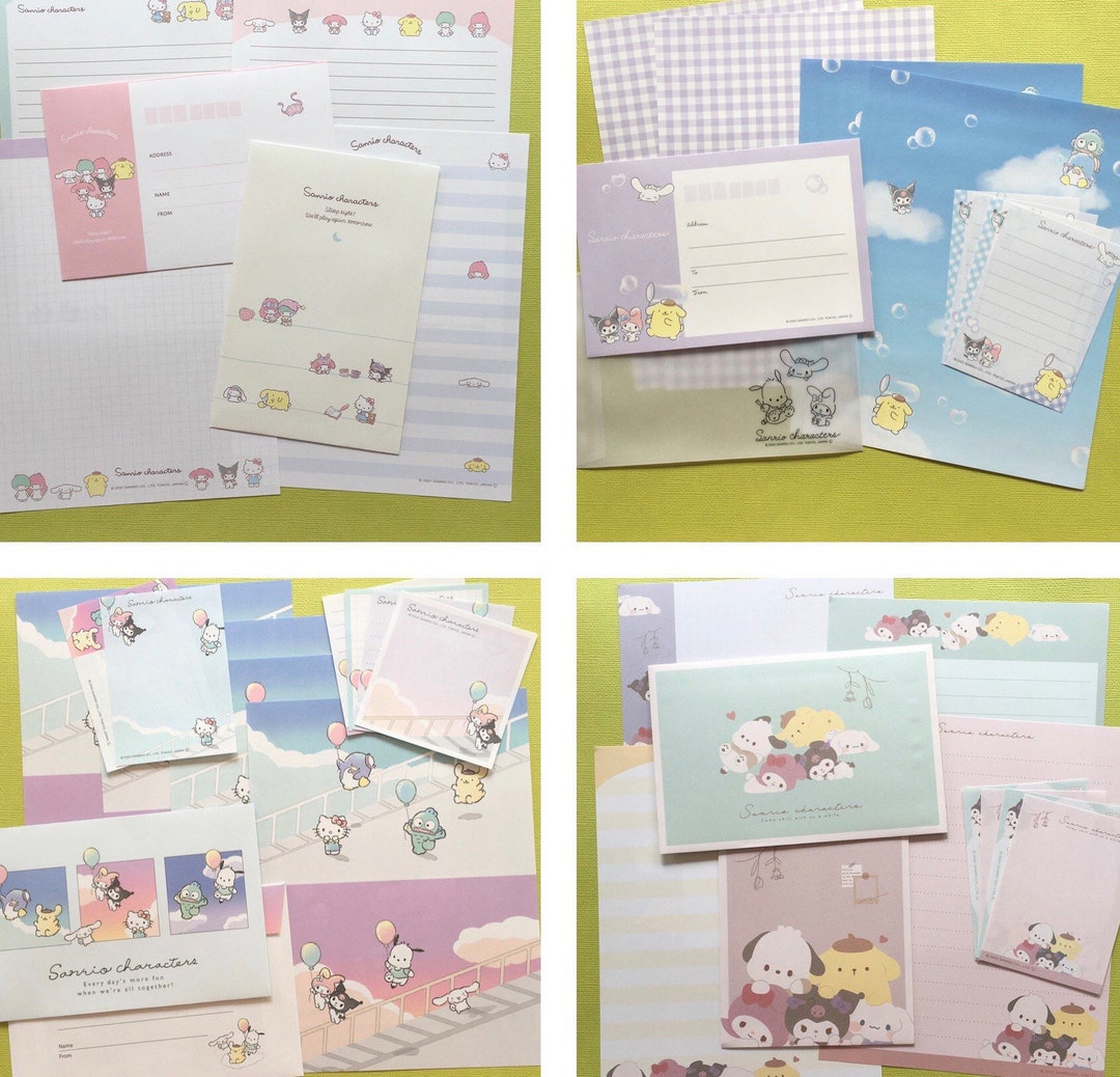 Sanrio Character Letter Sampler Sets Snail Mail Pen Palling - Etsy