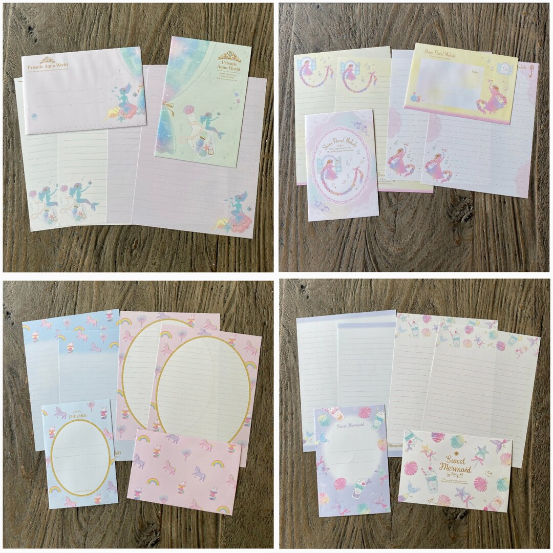 Q-lia Letter Sampler Sets, Kawaii, Snail Mail, Pen Palling, Japan - Etsy Australia