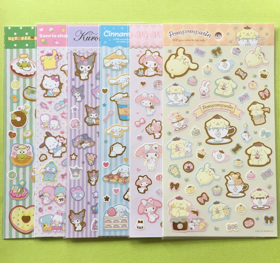 Sanrio Character Sticker Sheet Kawaii Snail Mail Pen - Etsy Australia