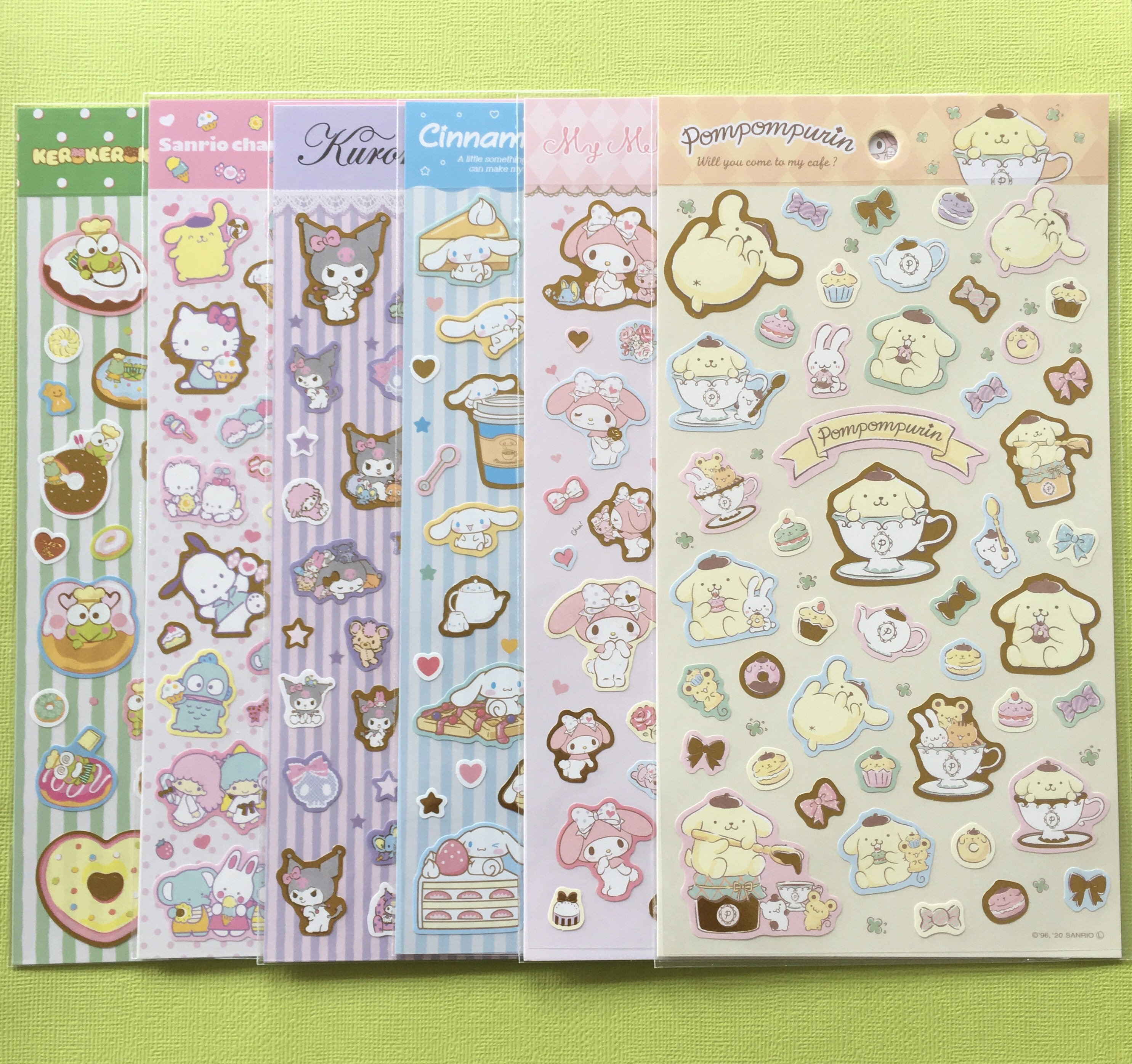 Sanrio Character Sticker Sheet Kawaii Snail Mail Pen - Etsy Australia