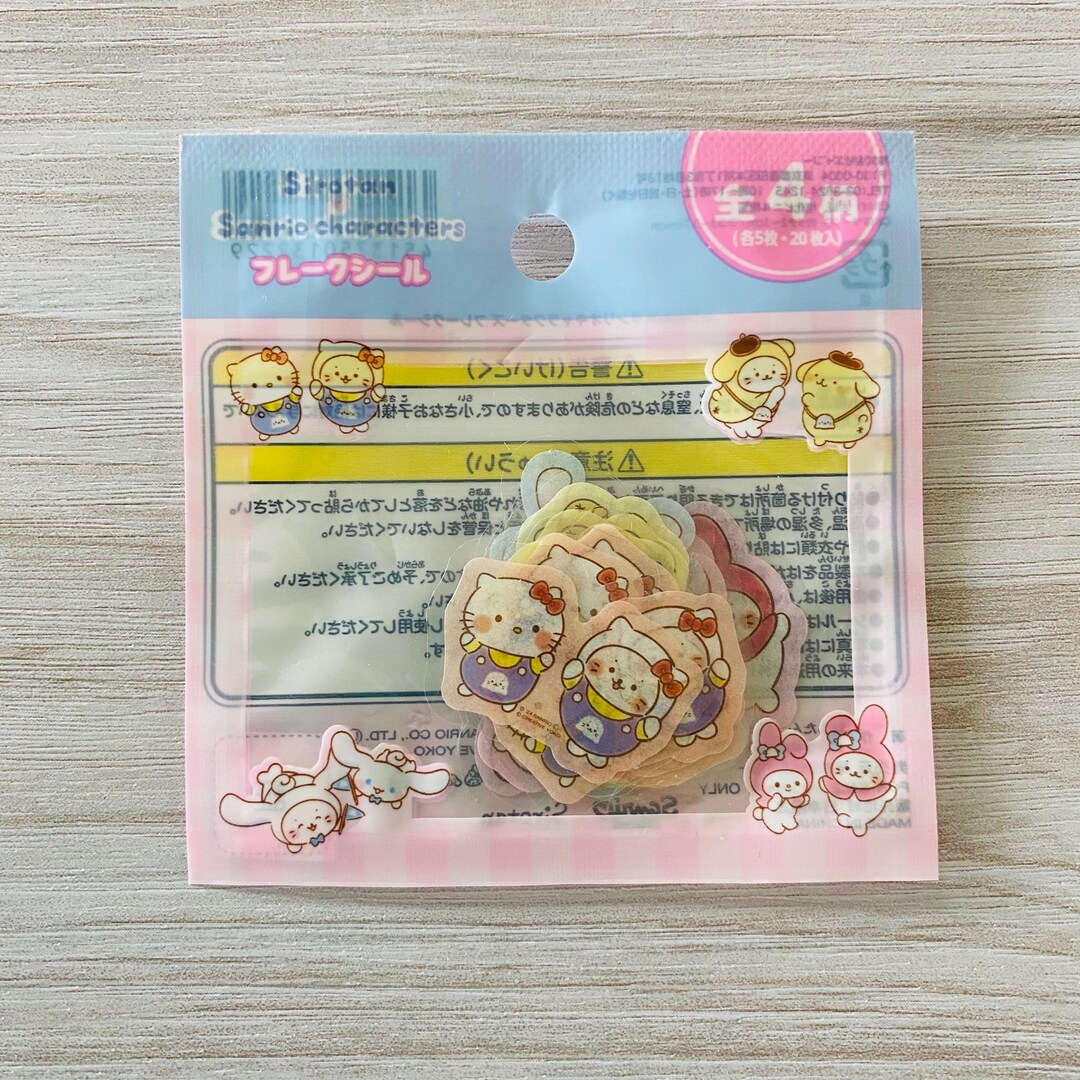 Sirotan Sanrio Characters Sticker Pack, Kawaii Stickers, Japanese ...