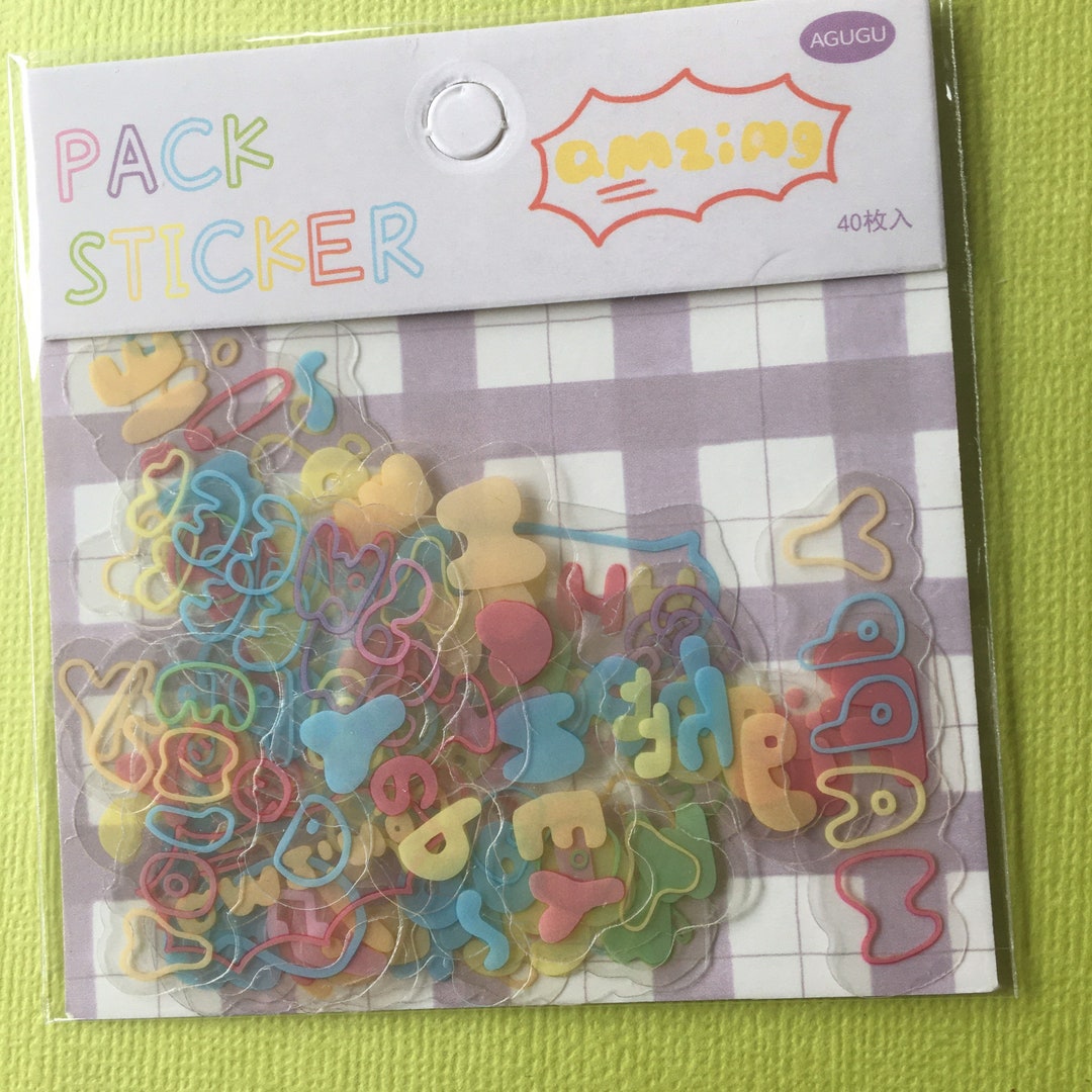 40pc Caption Sticker Pack, Journalling Stickers, Scrapbooking Stickers ...