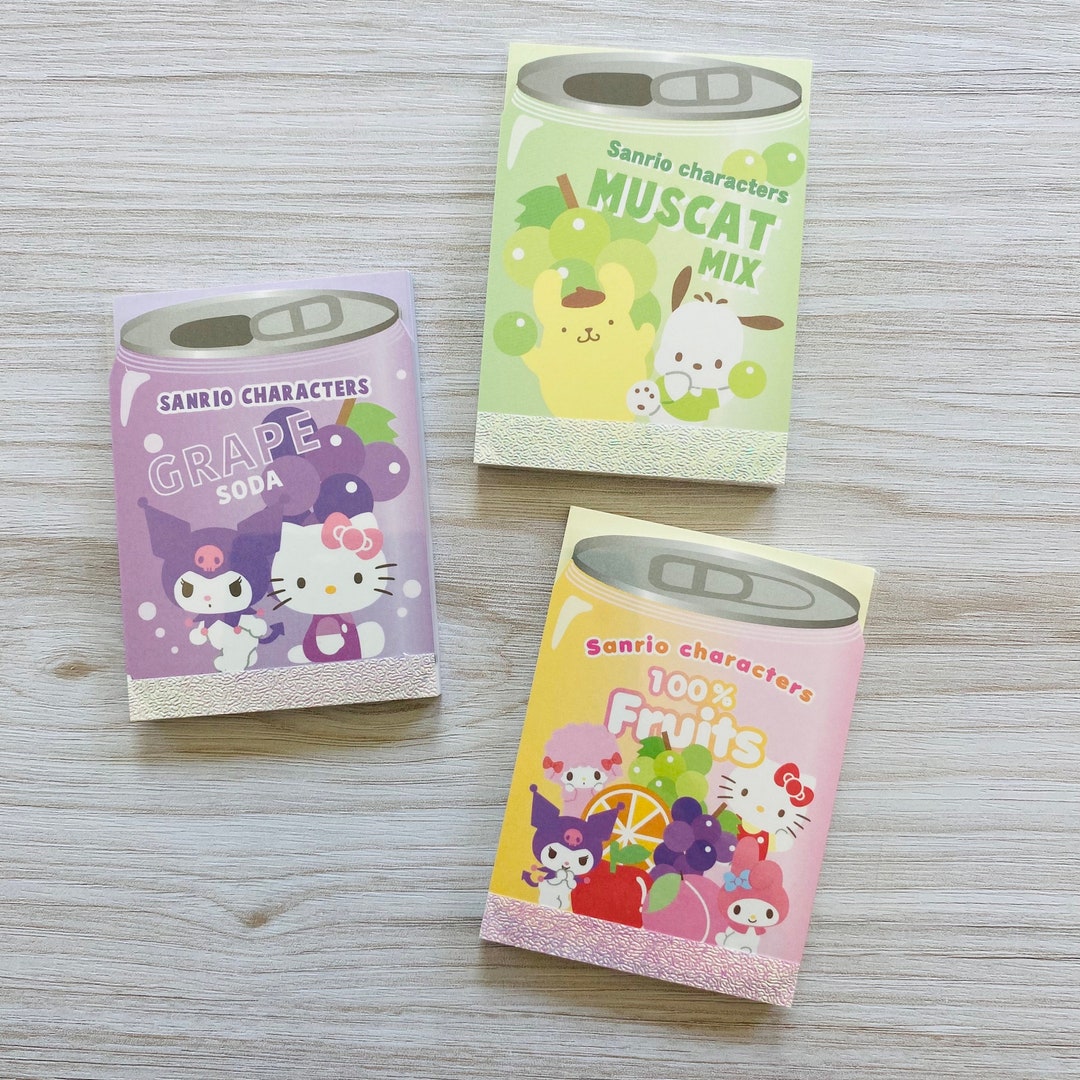 Sanrio Characters, Kuromi, Pompompurin Die Cut Mini Memo Pad, Tear Note ...