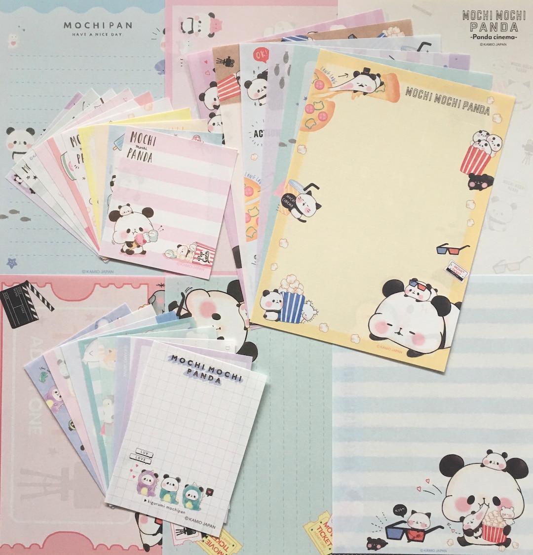 Mochi Mochi Panda Memo Sampler Pack, 30 Memo Sheets, Kawaii, Japan - Etsy
